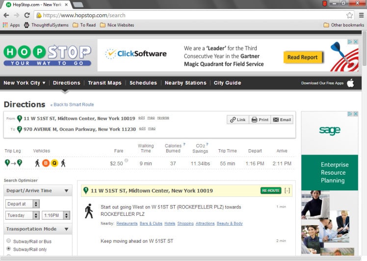 HopStop Feature in Scheduling Manager Job Scheduling software